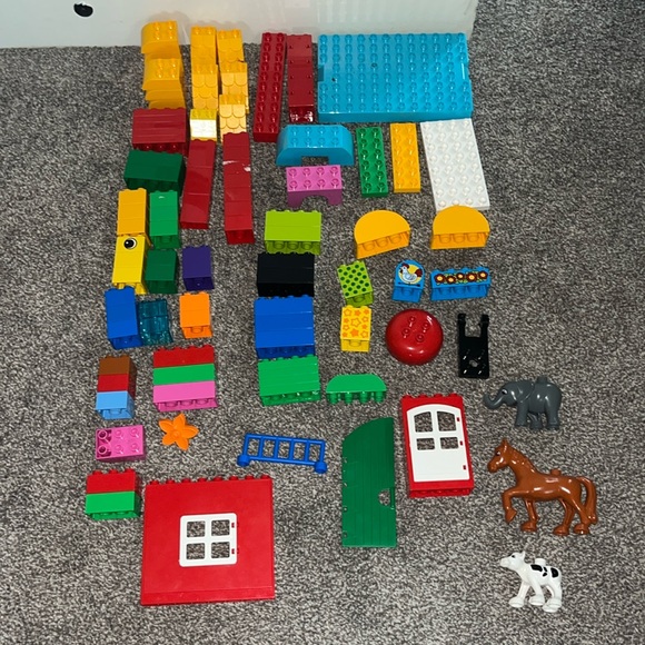 Lego | Toys | Vintage 208 Lego Duplo 93 Piece Farm Animal Set Blocks ...